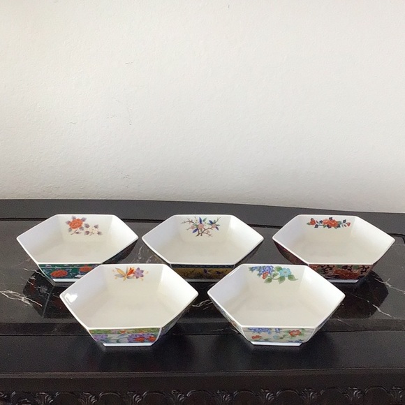 Dining | Set Of 5 Diamond Shaped Ceramic Bowls Japanese Ceramic Bowls ...